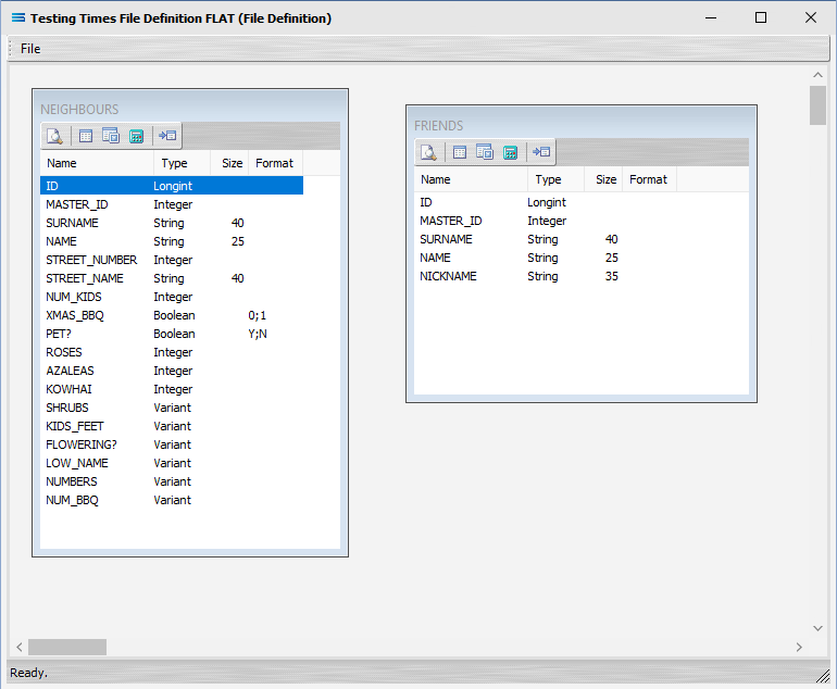 File Dataview Link Drag And Drop Flat File Definitions